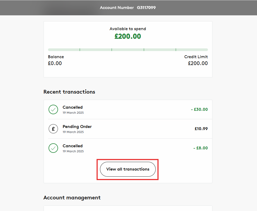 How do I view my previous transactions online? – Jacamo